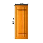 Folha De Porta Singular Angelim Pedra 210x70cm Natural | Leroy Merlin