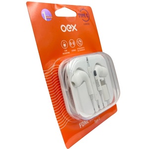 Fone Com Microfone Intra Auricular Usb-c Bland Oex Fn210 Branco | Leroy ...