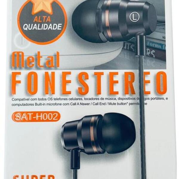 Fone De Ouvido Intra Auricular Em Aluminio Stereo Leroy Merlin