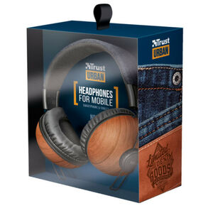 Fone De Ouvido Trust Noma Jeans E Madeira Médio T22637 | Leroy Merlin