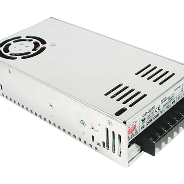 Fonte Ac/dc Mean Well Qp-320d 320w 5v/12v/24v/-12 Saída Quádrupla ...