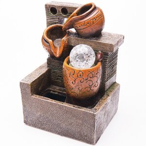 Fonte De Água Decorativa Cascata Fundo Do Mar Em Resina - 220v | Leroy ...