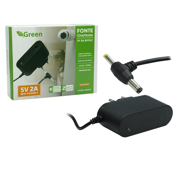 Fonte De Alimentação Bivolt Automática 5v 2a Plug P4 Duplo | Leroy Merlin