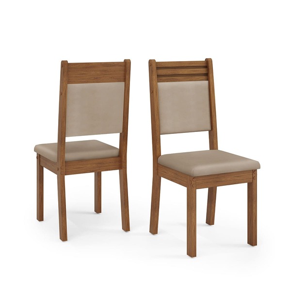 Fora De Linha - Kit 02 Cadeiras Para Mesa De Jantar Estofada Maite Freijo-veludo Kraft - Dj ...