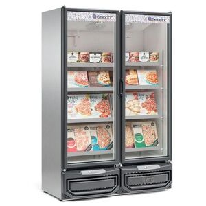 Freezer Expositor Vertical 2 Portas Gcvc950el Tipo Inox Gelopar 220v ...