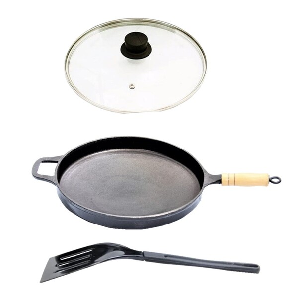 Frigideira Antiaderente Cabo Tampa Vidro 30cm E Espátula | Black Friday ...