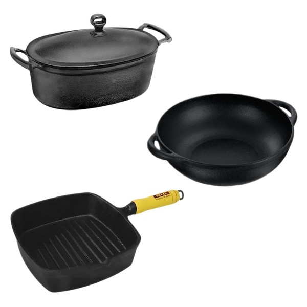 Frigideira, Parmegiana E Caçarola Oval Ferro Fundido | Leroy Merlin