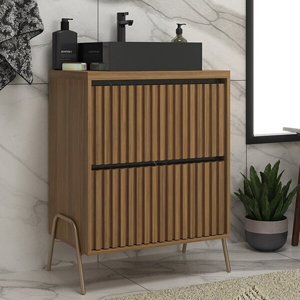 Gabinete De Banheiro 60cm Com Cuba Ref 650 Itapuã/portoro | Leroy Merlin