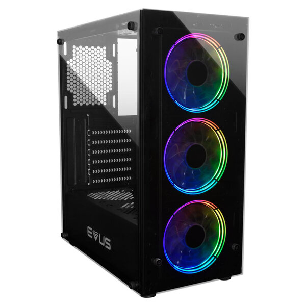 Gabinete Gamer Evus Ev-g16 Atx Vidro Temperado Com 3 Fans | Leroy Merlin