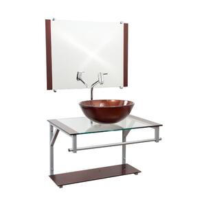 Gabinete Marrom 60cm De Vidro Para Banheiro - Cr30 - Dahora | Leroy Merlin