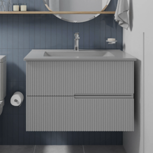 Gabinete para Banheiro com Cuba 65cm Branco Cube Celite | Leroy Merlin