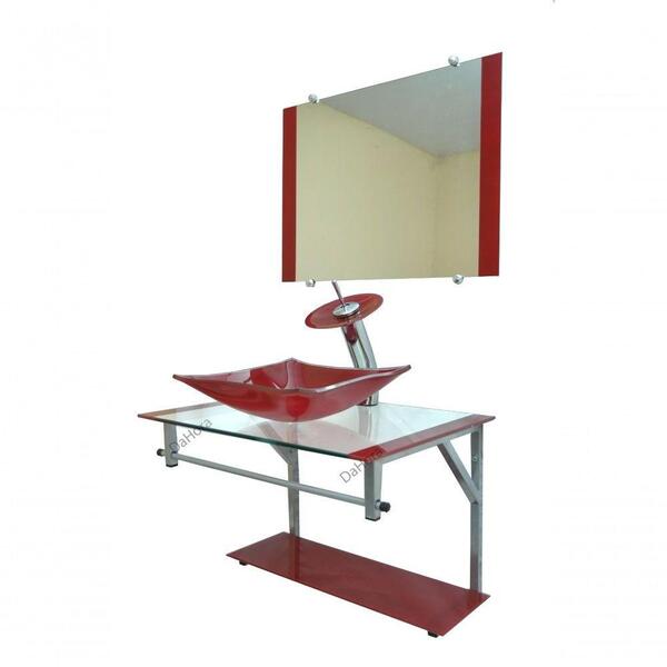 Gabinete Vinho 60cm De Vidro + Torneira Cascata Cq34 Dahora | Leroy Merlin