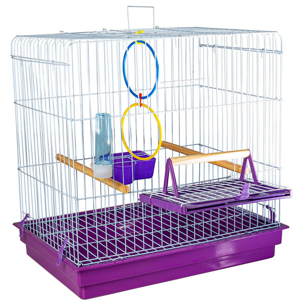 Gaiola Para Calopsita/pássaros Com Comedouro Bebedouro E Poleiro ...