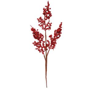 Galho Vermelho Com Frutinhas E Gliter 50x8x2 1922516 | Leroy Merlin