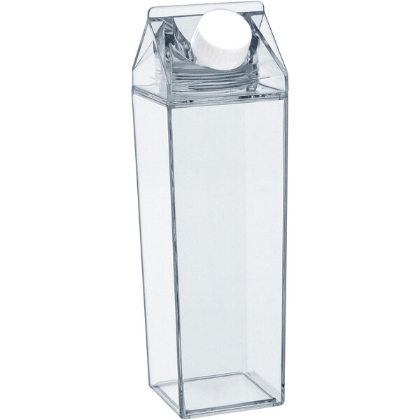 Garrafa Caixa De Leite Leiteira Home&co Com Duas Tampas Acrilico 500ml ...