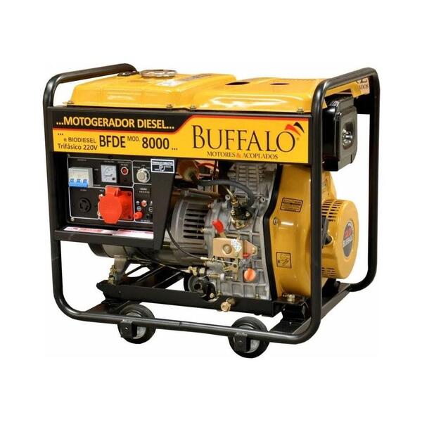 Motogerador Diesel Buffalo 6kva Trifásico 127/220v Partida Elétrica ...