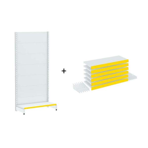 Gondola Parede 170 Amapa Flex Inicial Branco 7 Band Pe Amarelo - Amapá ...