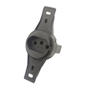 Gris Tomada Redonda Para Condulete 3 Pinos 10a 9890 - Preta Blux | Leroy Merlin