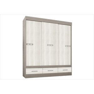 Guarda Roupa 03 Portas De Correr Napoli Rovere/arena - Poliman | Leroy ...