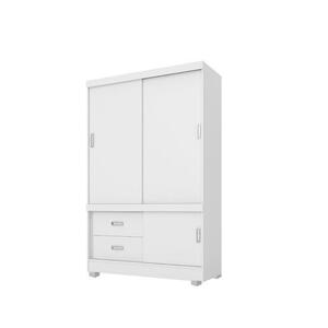 Guarda Roupa 2 Portas Estilo Ii Com Pe Branco/rosa/branco Flex ...