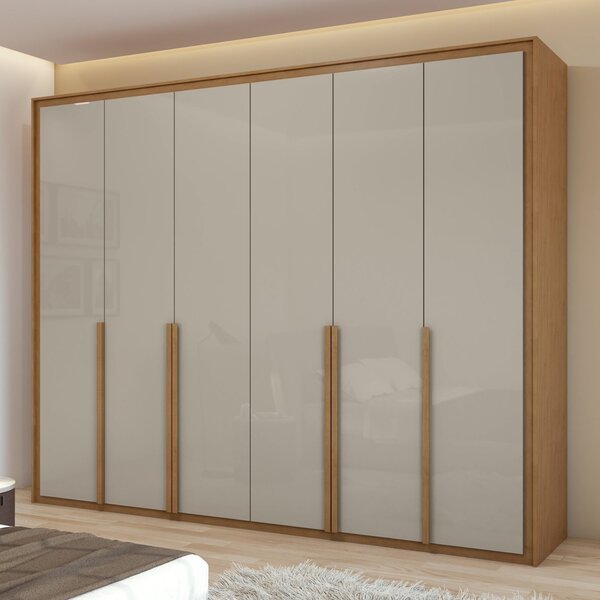 Guarda-roupa 6 Portas 6 Gavetas 100% Mdf Imperatore | Leroy Merlin