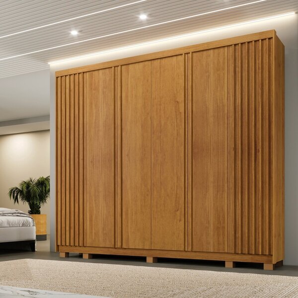 Guarda-roupa 6 Portas 6 Gavetas Arezzo Cinamomo | Leroy Merlin