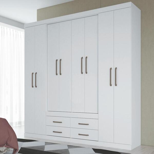 Guarda Roupa 8 Portas Aloy Branco | Leroy Merlin