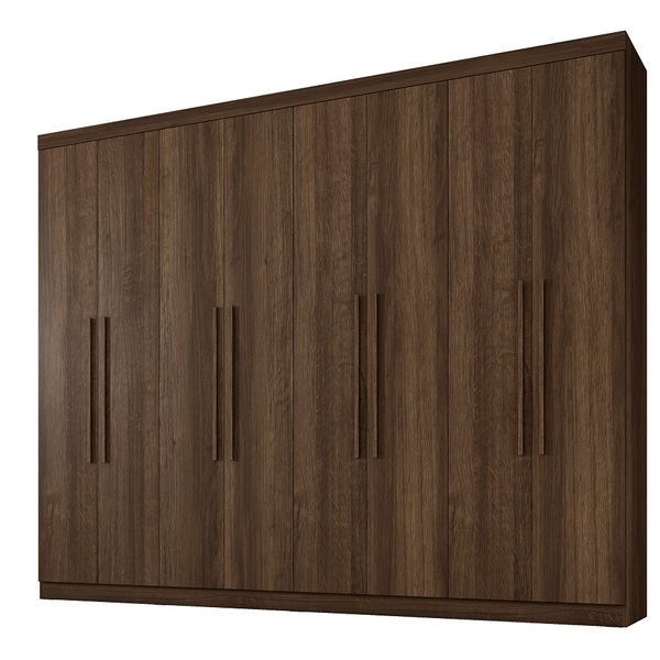 Guarda Roupa 8 Portas New Premium Benetil Imbuia | Leroy Merlin