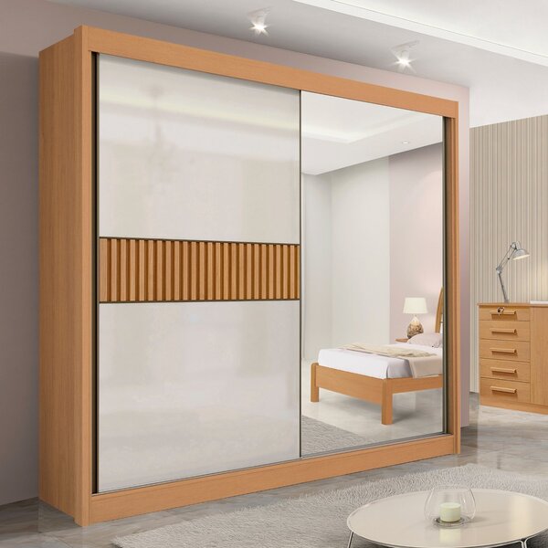 Guarda-roupa Casal 2 Portas 6 Gavetas 100% Mdf Coliseu Ripado Cinamomo ...