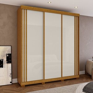 Guarda-roupa Casal 3 Portas 100% Mdf 213cm Kamala Espresso Móveis ...