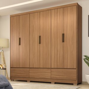 Guarda Roupa Casal 6 Portas 3 Gavetas Himalaia Demóbile Amendola Touch ...