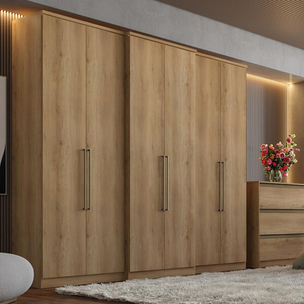 Guarda Roupa Casal 6 Portas 4 Gavetas Baviera Thb | Leroy Merlin