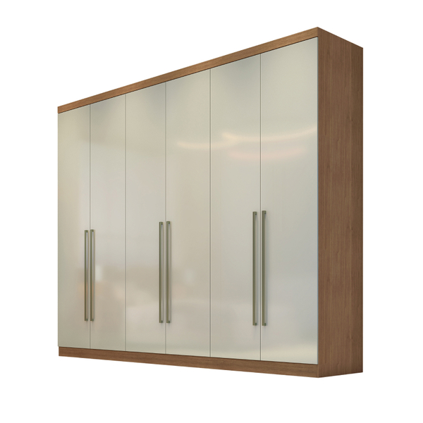 Guarda Roupa Casal 6 Portas 6 Gavetas Dello Plus Novo Horizonte Cumaru ...