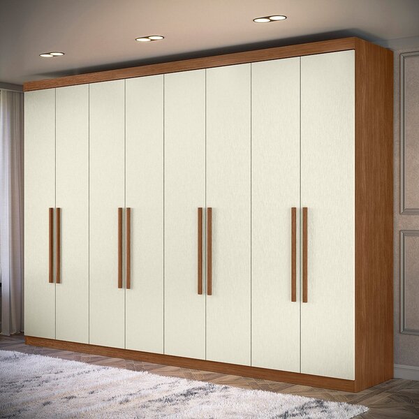 Guarda-roupa Casal 8 Portas 4 Gavetas Master New Jatobá/areia | Leroy ...