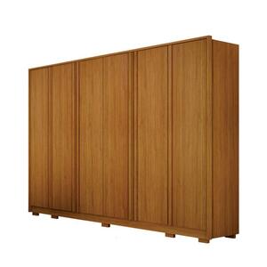 Guarda Roupa Casal Ares 6 Portas Cinamomo Com Cômoda Rubi 4 Gavetas ...