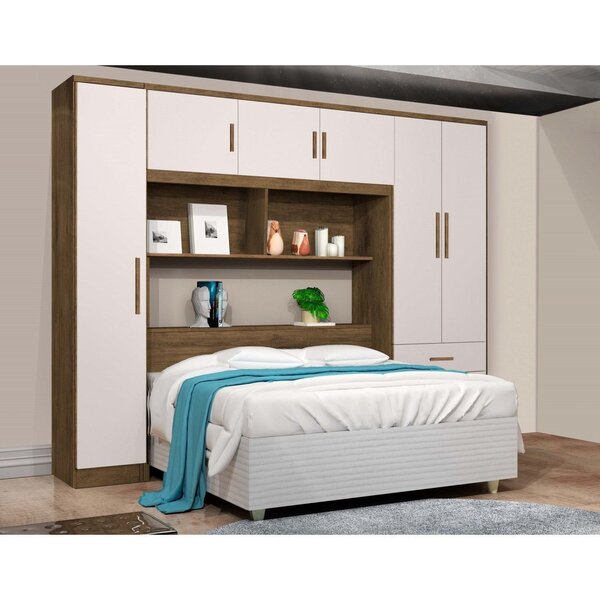 Guarda-roupa Casal Com Cabeceira 6 Portas 3 Gavetas Top Cancun Yescasa ...