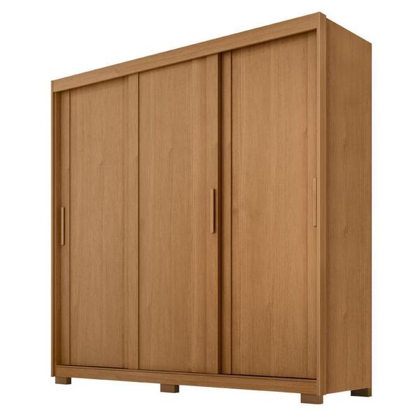 Guarda Roupa Casal Confort 3 Portas 4 Gavetas Cinamomo Fosco - Zanzini ...