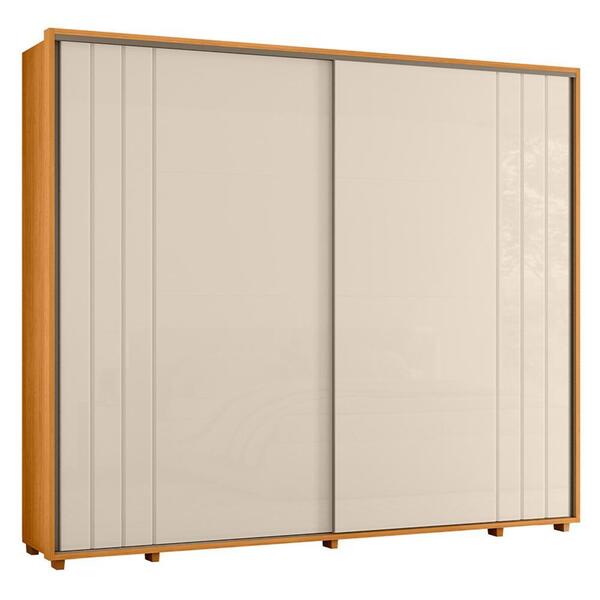 Guarda Roupa Casal Dalí Ripado 2 Portas Deslizantes - Madetec | Leroy ...