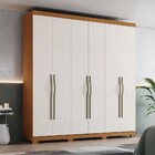 Guarda-roupa Casal Dominic 6 Portas 2 Gavetas Cinamomo/off White - Henn ...