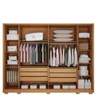 Guarda Roupa Casal Evo 6 Portas Cinamomo Com Cômoda Rubi 4 Gavetas ...