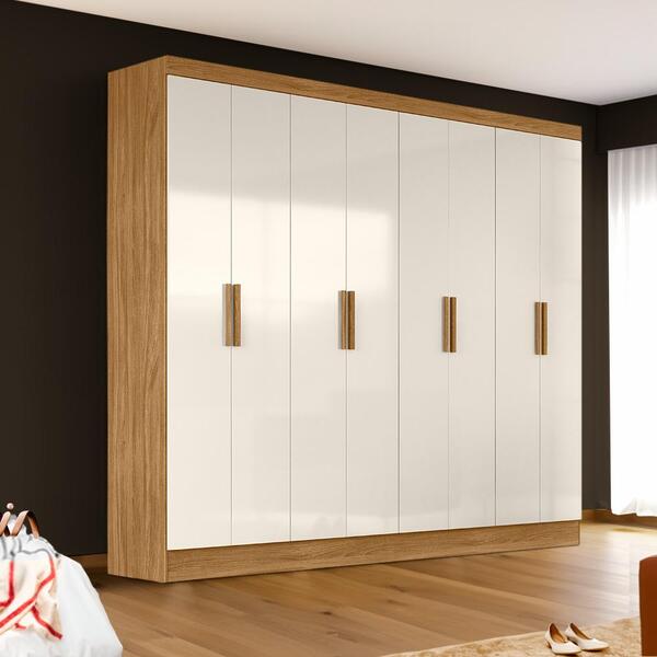 Guarda Roupa Casal Grande 236cm Freijó Off White Shumani Shop Jm ...