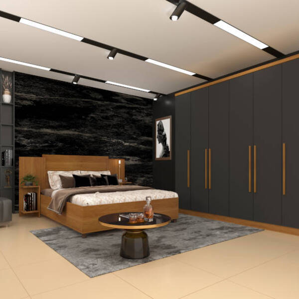 Guarda Roupa Casal Grande 6 Portas 2,39m - Veneza-cinamomo Grafite ...