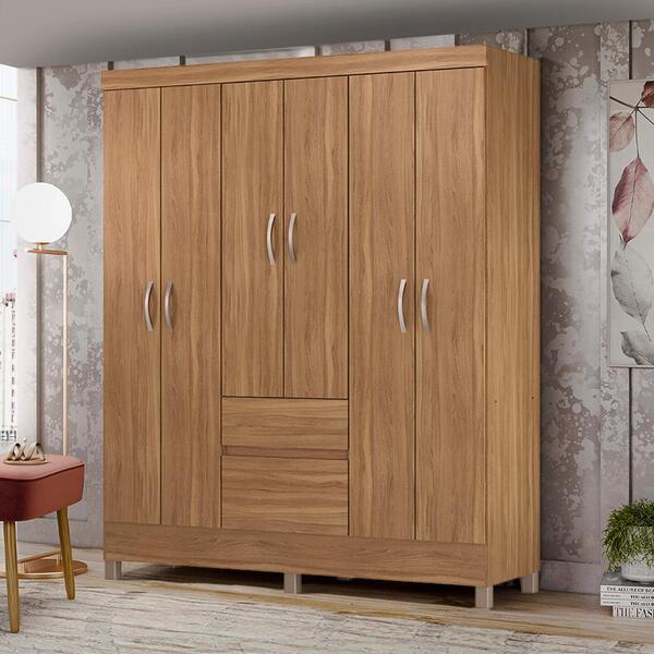 Guarda Roupa Casal Grande Amendola Touch Hugo Shop Jm | Leroy Merlin