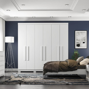 Guarda-roupa Branco 06 Portas 06 Gavetas | Leroy Merlin