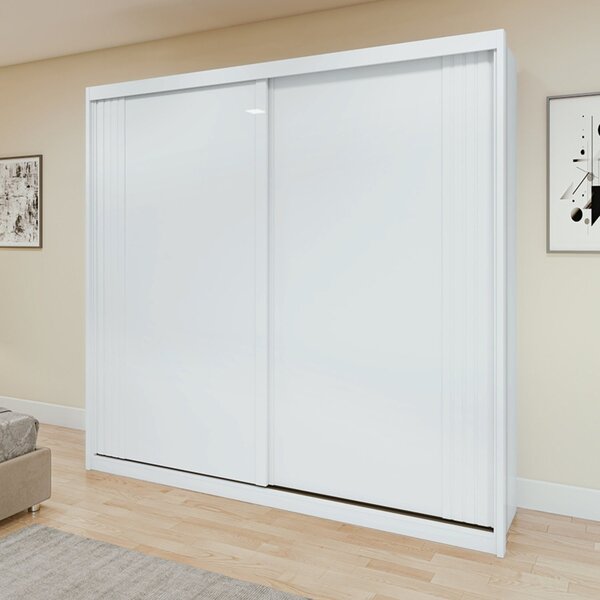 Guarda Roupa Casal Ripado 2 Portas 4 Gavetas Upper Yescasa | Black ...