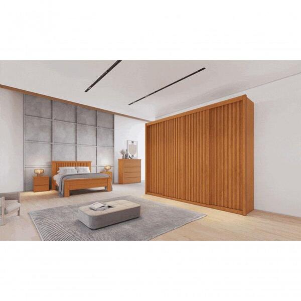 Guarda Roupa Casal Ripado 4 Portas 8 Gavetas Palladio Gold Móveis ...