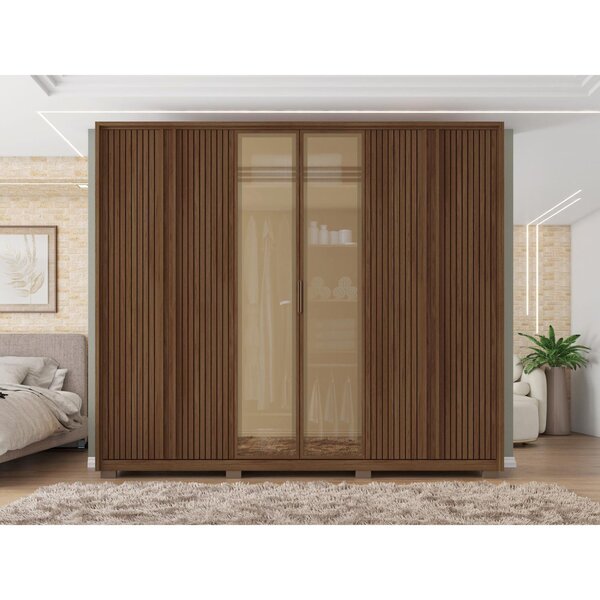 Guarda Roupa Casal Ripado 6 Portas 4 Gavetas Reflecta Suburban Havana ...