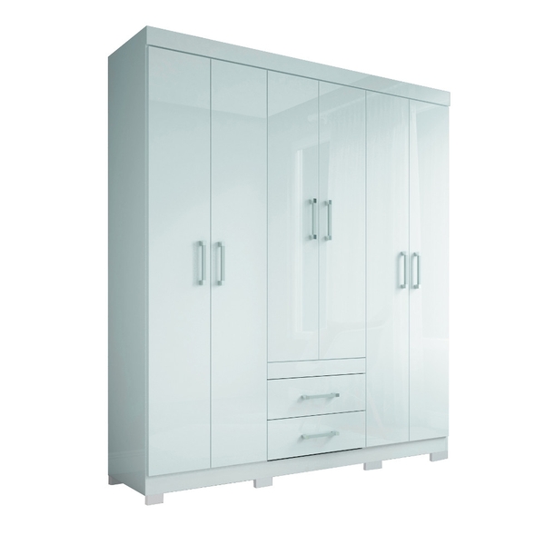 Guarda Roupa Colina Com Pés Branco | Leroy Merlin