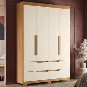 Guarda Roupa Doble Quarto Com 4 Portas E 4 Gavetas | Leroy Merlin
