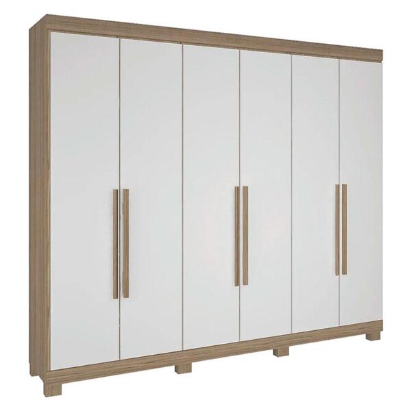 Guarda Roupa Guarapari Plus Com 6 Portas E 7 Gavetas Móveis Rimo ...